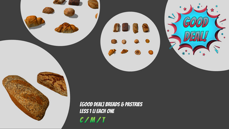 Second Life Marketplace - [GOOD DEAL] Breads & pastries. BOXED/ADD&TOUCH.